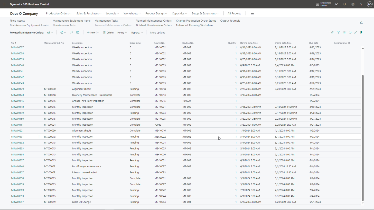 10 Key Features of Maintenance Manager for Business Central
